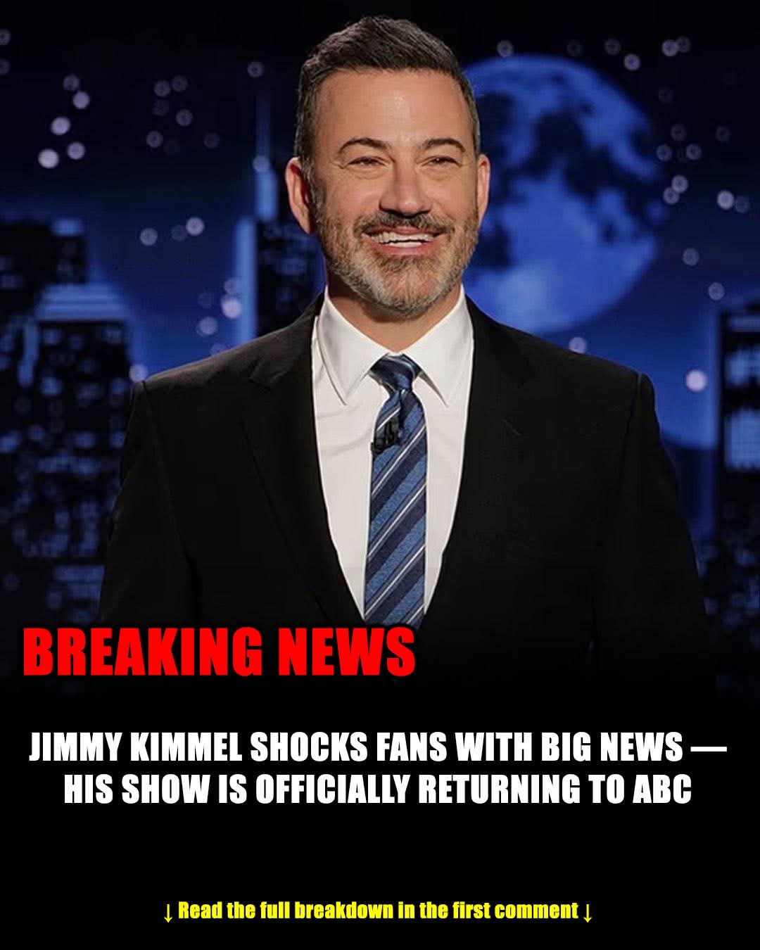 JIMMY KIMMEL LIVE! IS BACK ON AIR — LESS THAN A WEEK AFTER ...